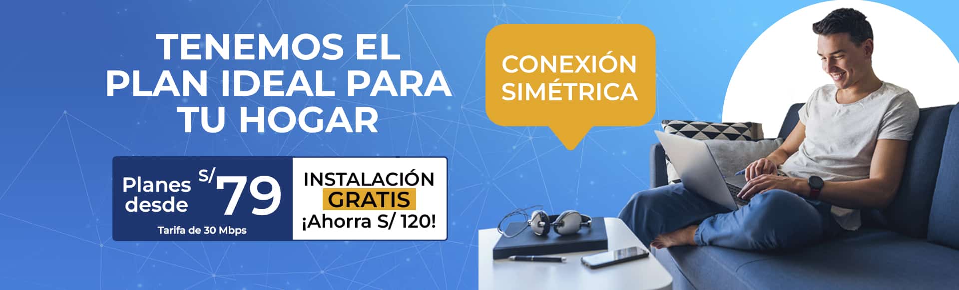 Internet fibra óptica para hogares - Conexión sin cortes